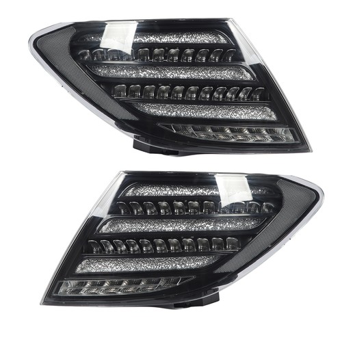 Black Maybach Style LED Tail Light Rear Lamp For C‑Class Sedan W204 ...
