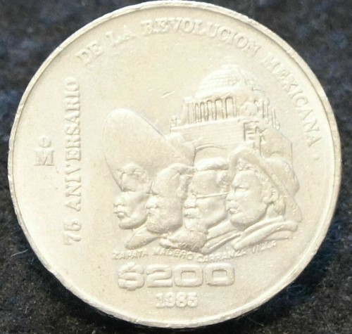 1985 MEXICO $200 Peso, Pancho villa commemorative coin !!!! | eBay