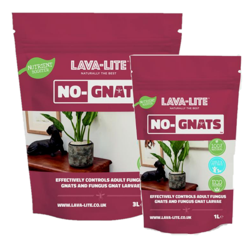 Lava-Lite No Gnats Natural Child & Pet Safe Fungus Gnat Control 1L - 3L ...