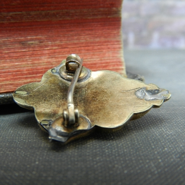Antique Art Nouveau Gold Filled Trefoil C Clasp Pin | eBay