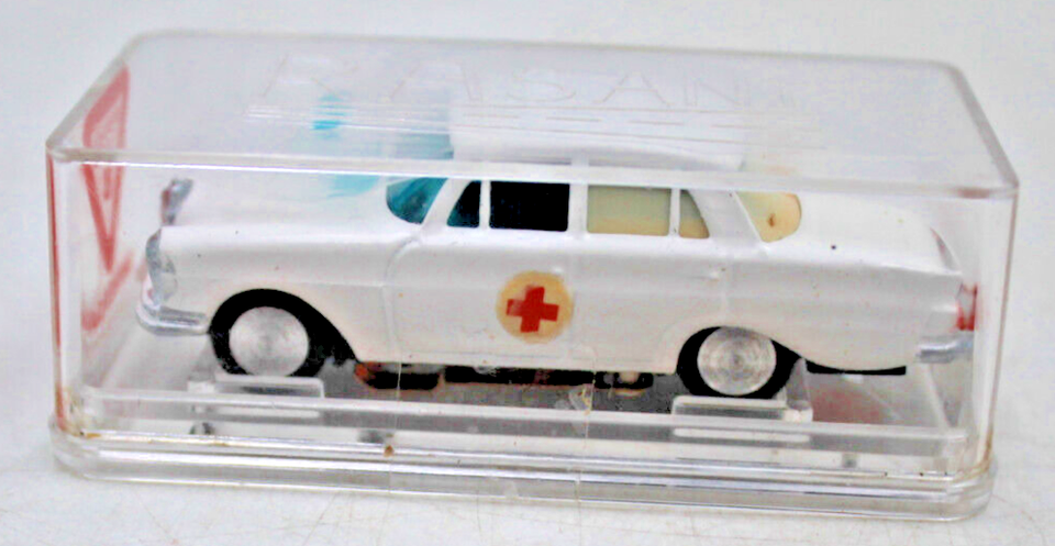 V. Rare Unused Orig Box RASANT W. Germany HO Slot Car AMBULANCE ROLLS ...