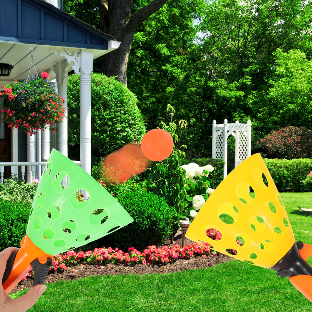 Pop Pass Catch Ball Game Outdoor Play Toys for Kids Games Basket Spoon ...