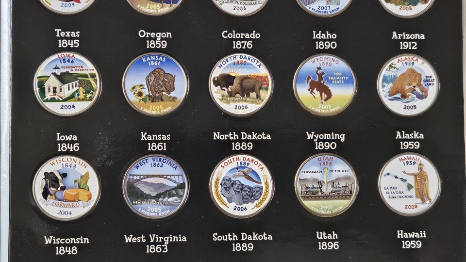 US Statehood Quarters 1999-2008 Colorized Set of 50 | eBay