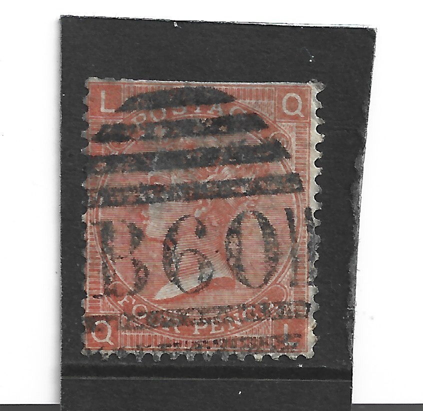 GB 1865 sg 95 pl. 10 gu, str. edge, Bournemouth duplex, cat. £150 | eBay