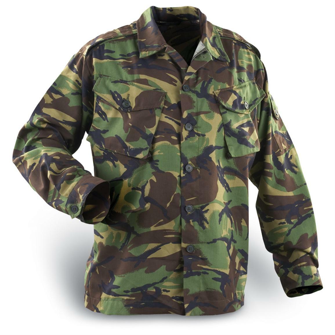 British DPM Jungle Combat Shirt Tropical Camouflage lightweight Size X ...