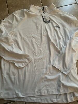 NWT Callaway XXL 2XL Zip Lightweight Basic Jacket Bright White | eBay