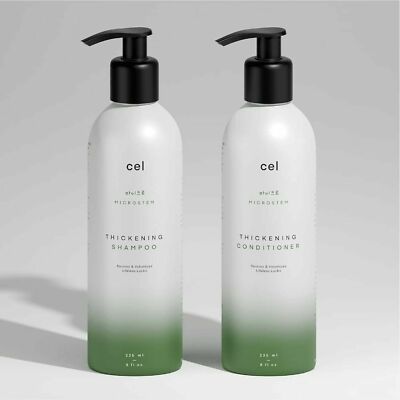 Cel Microstem Natural Hair Thickening Shampoo & Conditioner Set (2 x 8 ...