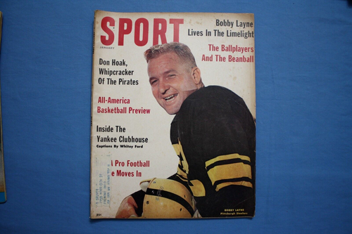 1961 Sport Magazine Bobby Layne cover Pittsburgh Steelers ex | eBay