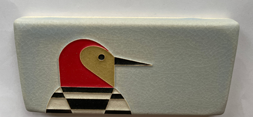 New Motawi Tileworks 3" x 6" Charley Harper Woodpecker Tile Gorgeous ...