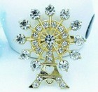 FERRIS WHEEL Rhinestone CIRCUS Amusement THEME Park Eiffel Tower ...