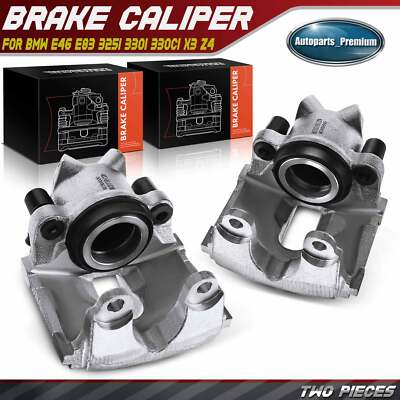 Pair Front Left & Right Brake Caliper for BMW E46 330xi 330i 330Ci E83 ...