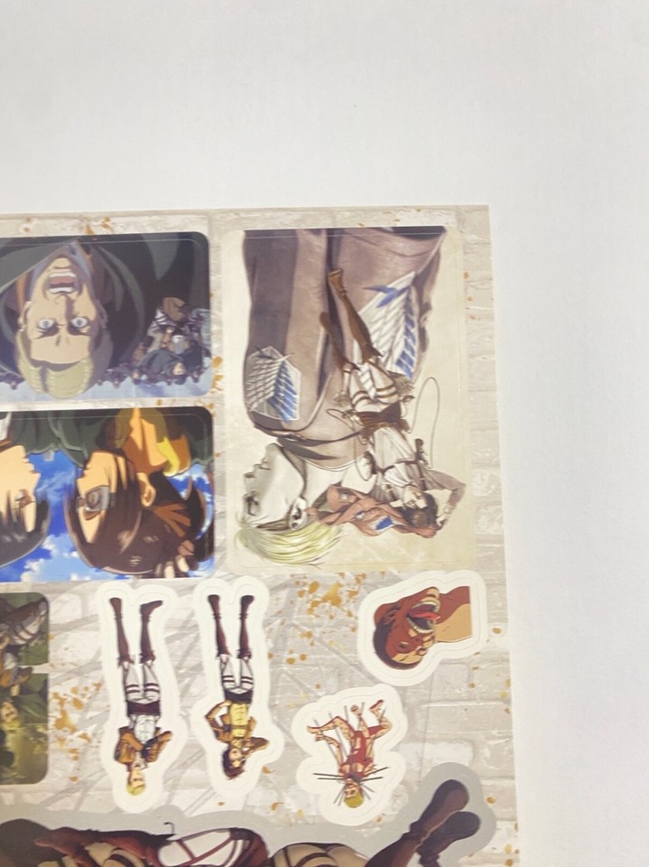 Hans Levis Erwin Attack on Titan Limited Sticker Sheet Kodansha Rare ...
