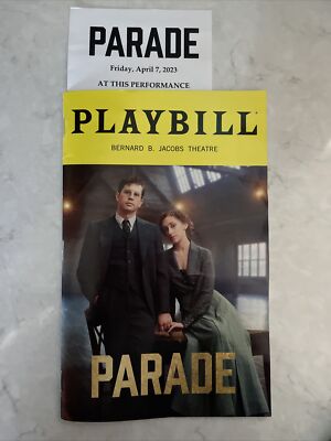 TONY Winner! Parade Broadway Playbill - Ben Platt & Micaela Diamond ...