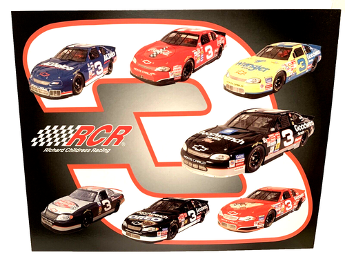 2006 DALE EARNHARDT #3 COLLAGE RCR WINSTON CUP RACING MUSEUM POSTCARD ...