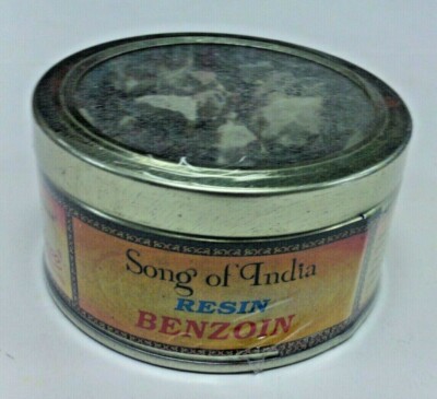 BENZOIN RESIN INCENSE BY SONG OF INDIA 75g WORKS WITH CHARCOAL TABLETS ...