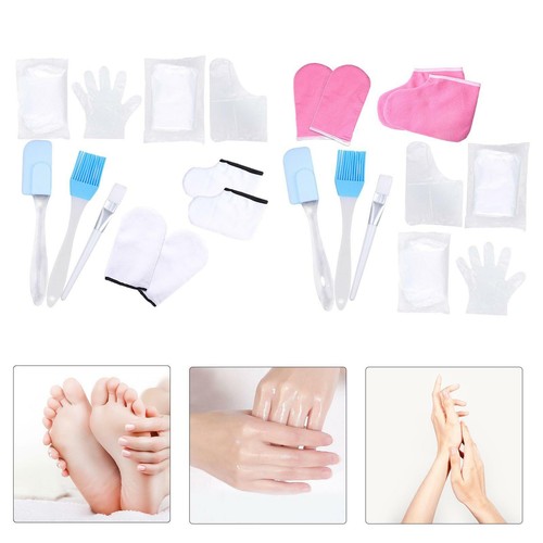 Paraffin Wax Melting Gloves Booties Beauty Tools Silicone Scraper Wax ...