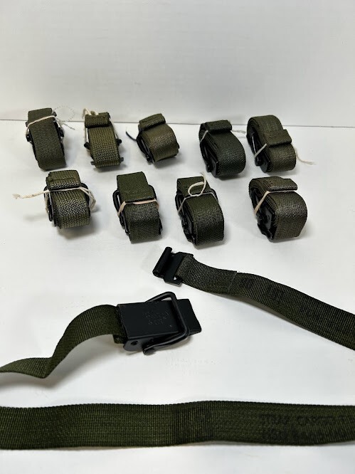 GENUINE U.S. MILITARY LC-1 NYLON TIE DOWN CARGO STRAPS UNISSUED **LOT ...