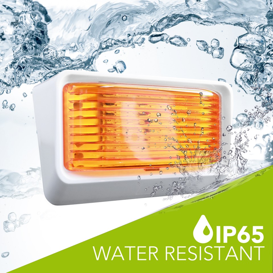 LED RV Motion Sensor Exterior Porch Utility Light White 12v Lighting ...