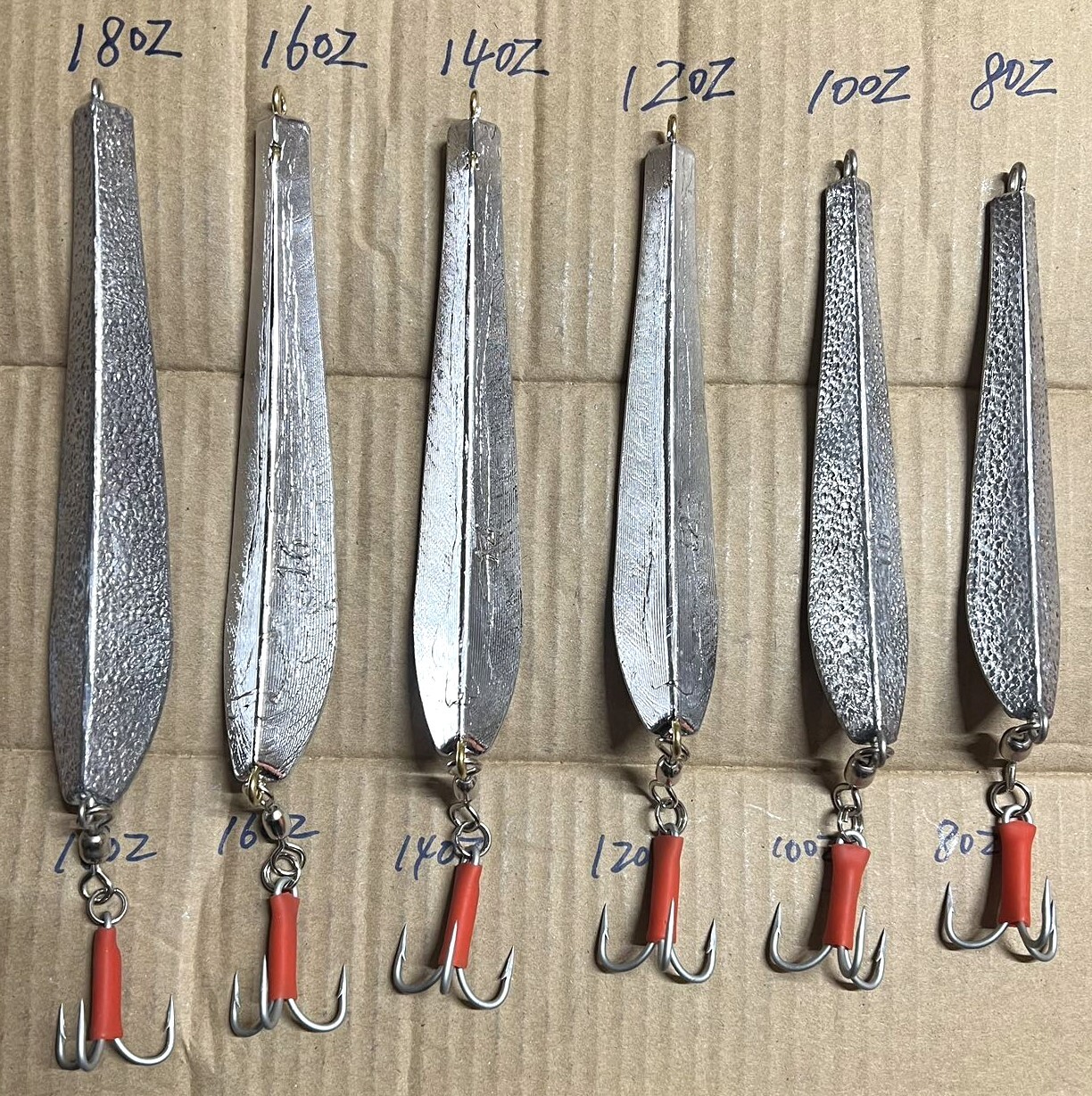 Saltwater Cod Jig style cod jigs Fishing Lure Bait 8oz to18oz - Select ...