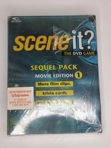 Scene It The DVD Trivia Game Sequel Pack Movie Edition 1 Sealed ...