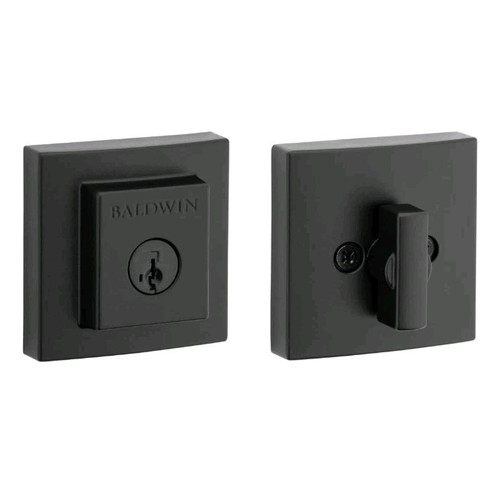 Baldwin 380SDB-SMT Spyglass Single Cylinder Deadbolt Matte Black 93800 ...