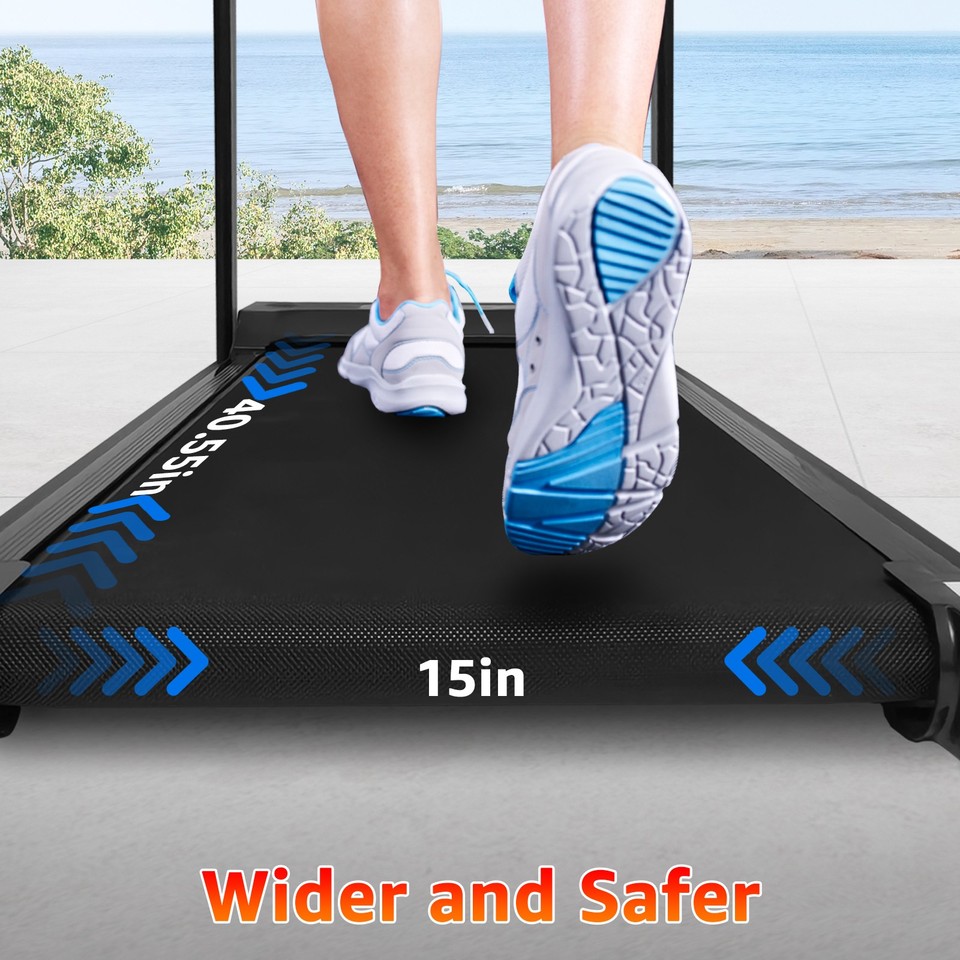 Folding Treadmill 330LB Capacity, 3HP Motor, Silent Run & FITSHOW APP ...