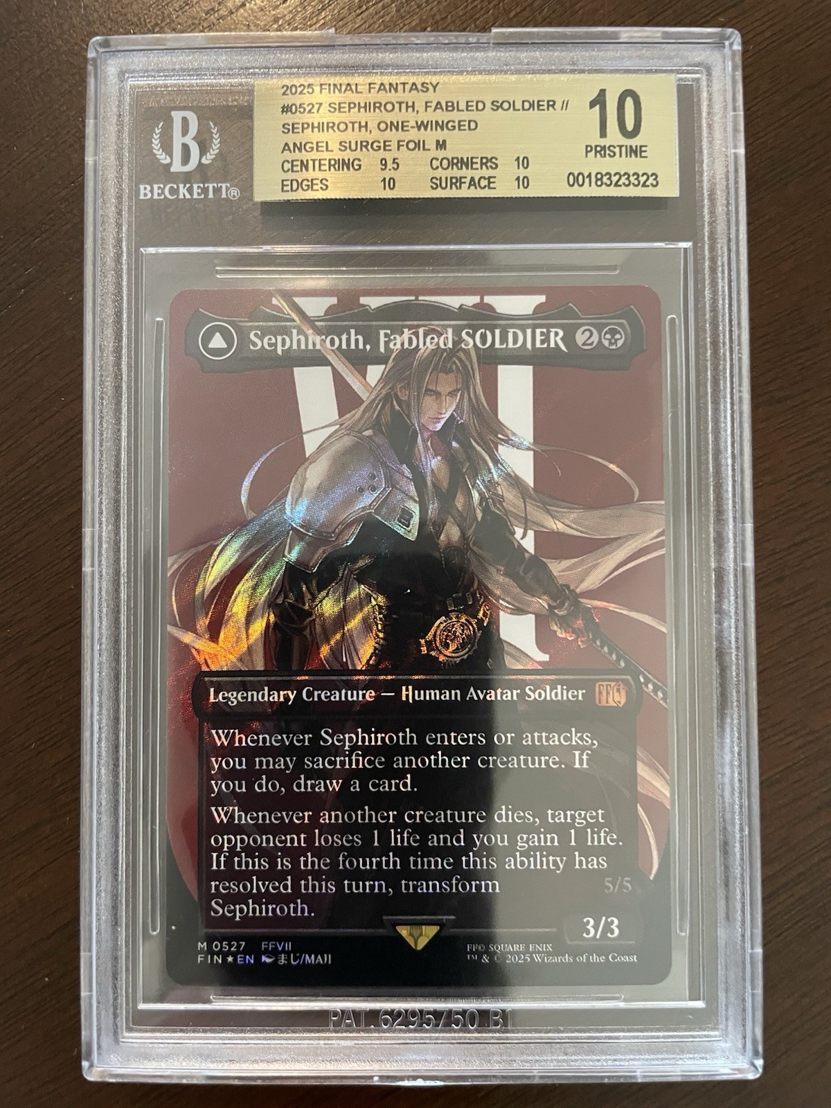 MTG Final Fantasy Sephiroth Fabled SOLDIER (Borderless) (Surge Foil ...