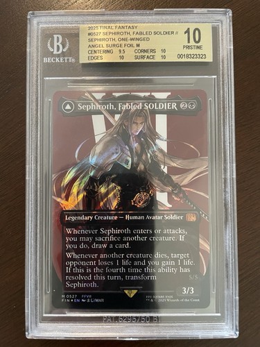 MTG Final Fantasy Sephiroth Fabled SOLDIER (Borderless) (Surge Foil ...