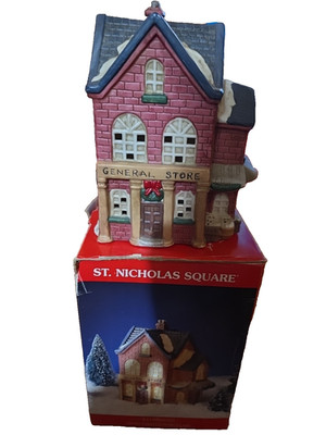 VINTAGE Old Original RARE NICHOLAS SQUARE GENERAL STORE HOUSE WITH BOX ...