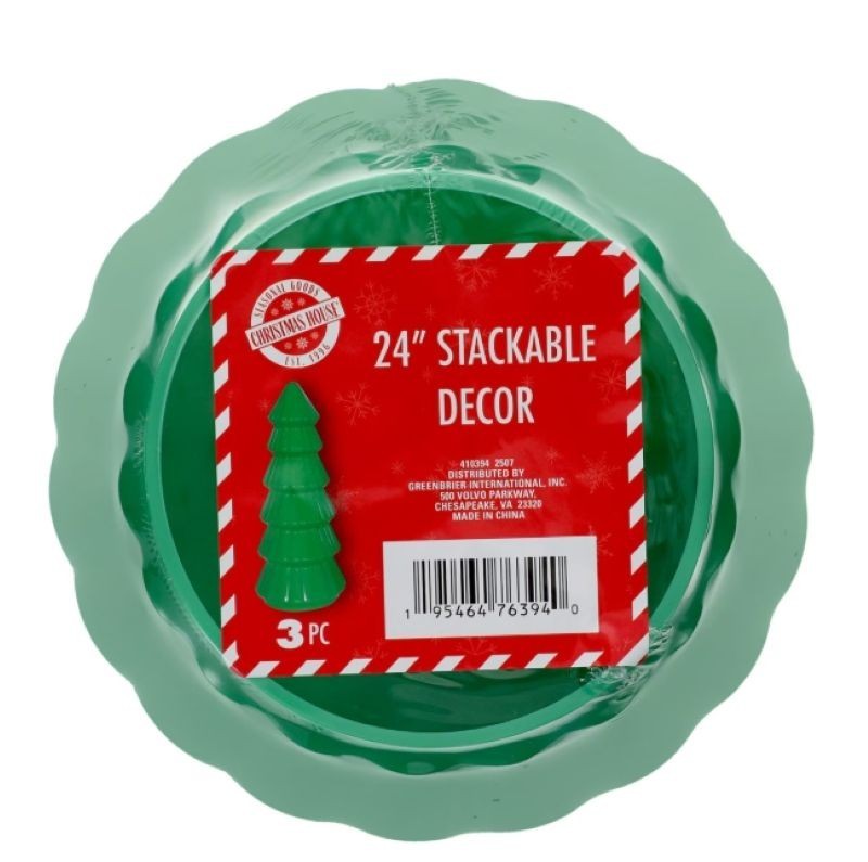 Viral Christmas Stackable 3 Piece Christmas Tree 24", NWT | eBay