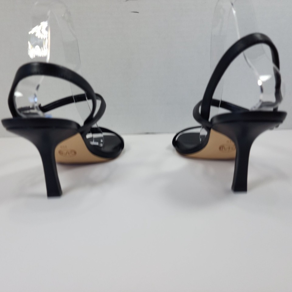 Michael Kors Women Black open toe sling back 3.5"inch heel sandal | eBay