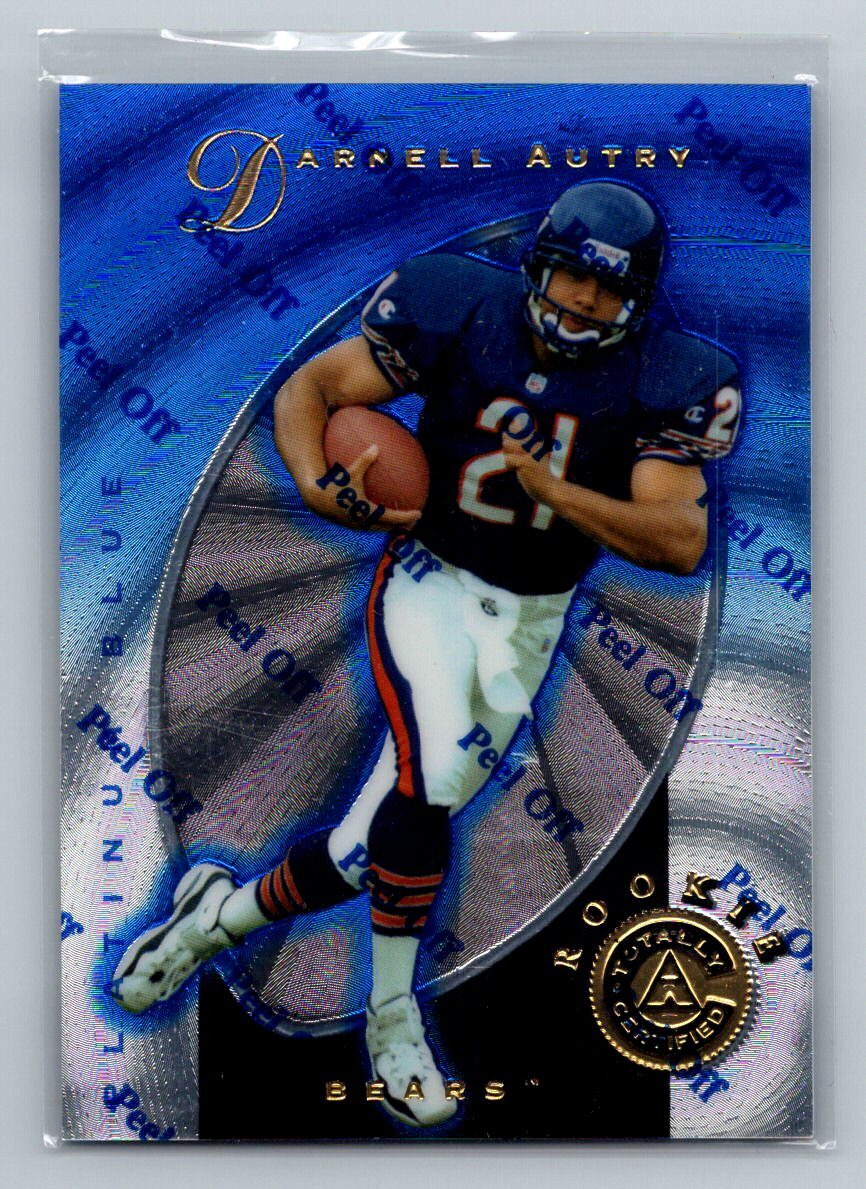 Darnell Autry 1997 Pinnacle Totally Certified Platinum Blue Chicago ...