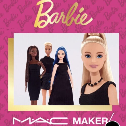 NIB Authentic MAC BARBIE MAKER Matte Lipstick (Cool Bubblegum Pink ...
