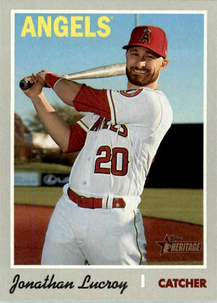 2019 Topps Heritage High Number #566 Jonathan Lucroy Los Angeles Angels ...