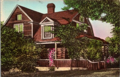 Postcard Northeast View Of Original Limberlost Cabin Geneva Indiana ...