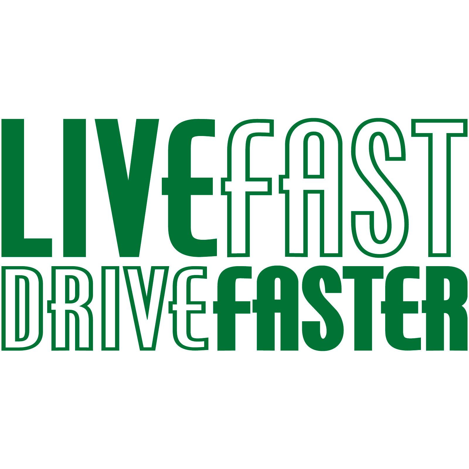 Live Fast Drive Faster 5" Vinyl Decal Car Window Sticker Car JDM Euro ...