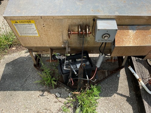 Used Accu Spreader Stainless Steel Pull Behind 12 V Used | eBay