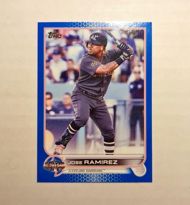2022 Topps Update Jose Ramirez SP Blue Parallel All Star Game Guardians ...