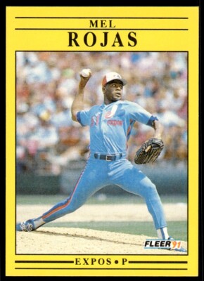 1991 Fleer Baseball Card Mel Rojas Montreal Expos #245 | eBay