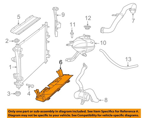 CHRYSLER OEM 17-20 Grand Cherokee Cooling Radiator Components-Baffle ...
