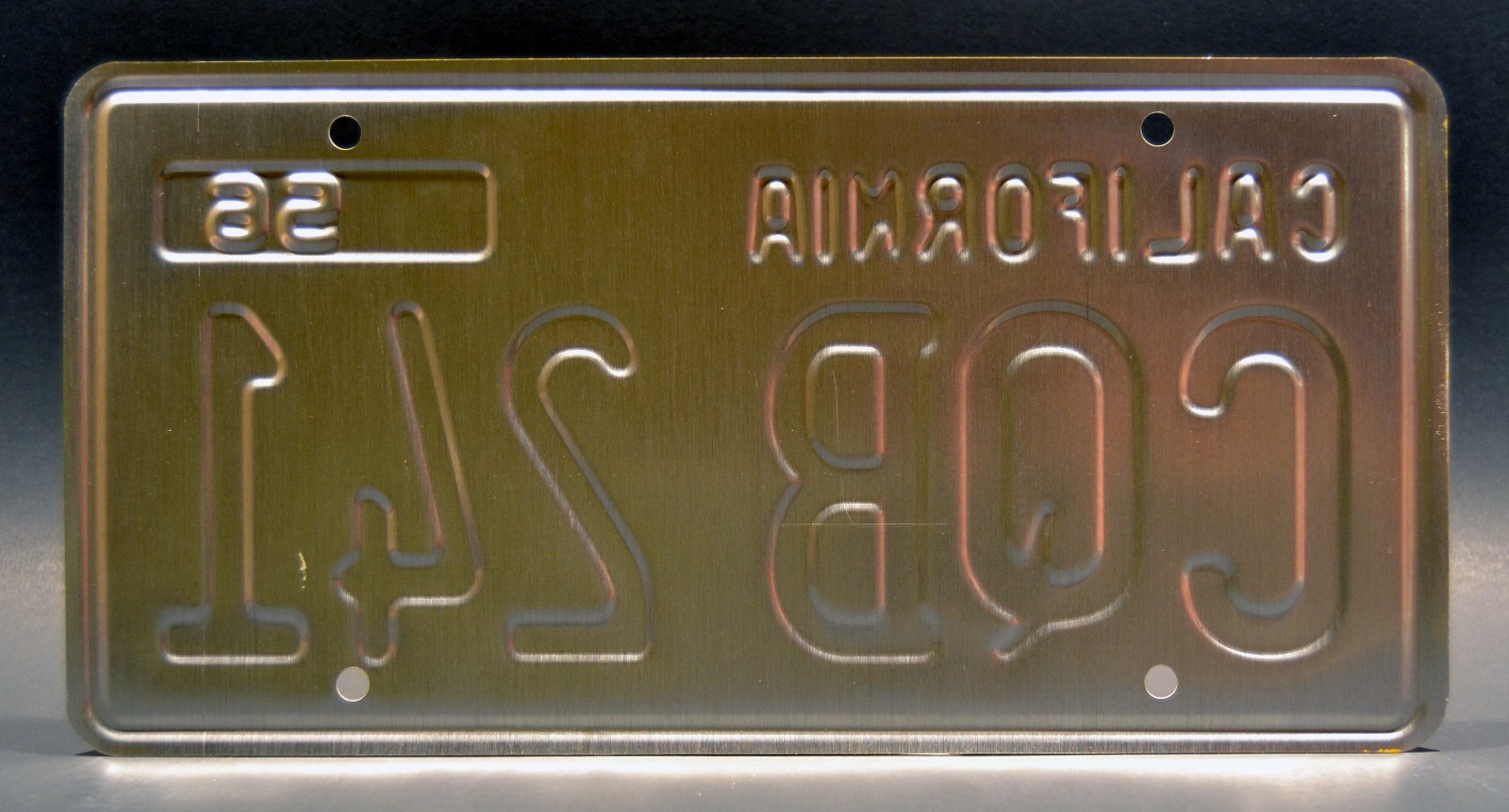 Christine | 1958 Plymouth Fury | CQB 241 | STAMPED Replica Prop License ...