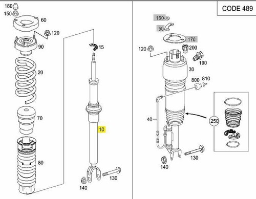 A2113239200 MERCEDES W211 SHOCK ABSORBER GENUINE NEW | eBay