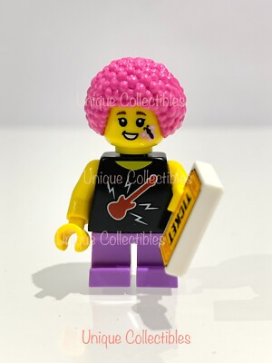 LEGO Minifigure Rock Concert Girl with Ticket Accessory Bundle Brand ...