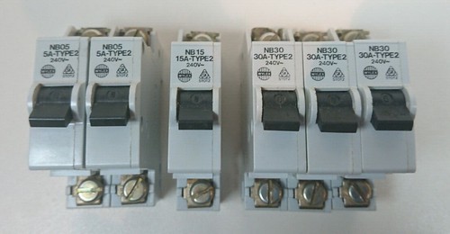 Wylex NB Series MCB - NB05 5 amp - NB15 15amp - NB30 30 amp - NB40 40a ...