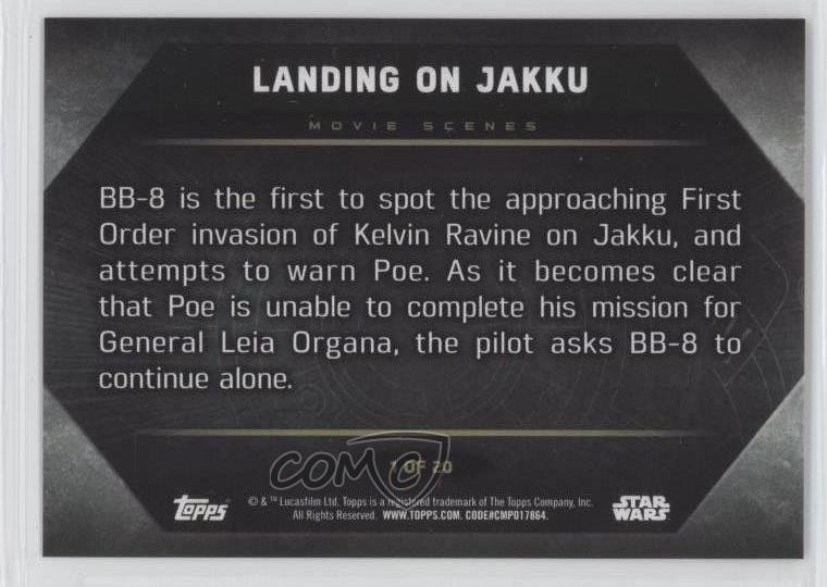 2015 Star Wars: The Force Awakens Series 1 Movie Scenes Landing on ...