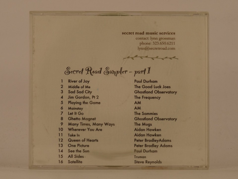 VARIOUS ARTISTS SECRET ROAD SAMPLER PART 1 (591) 16 Track Promo CD ...