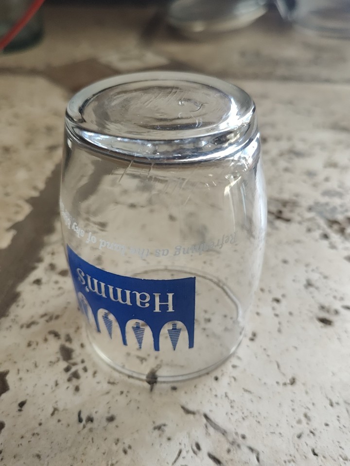 RARE BLUE Logo Trees Hamms 6 ounce Beer Barrel Vintage Collectible ...