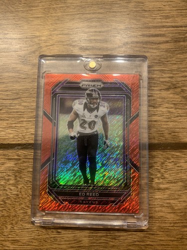 2022 PANINI PRIZM FOTL ED REED RED SHIMMER /35 BALTIMORE RAVENS CLEAN ...
