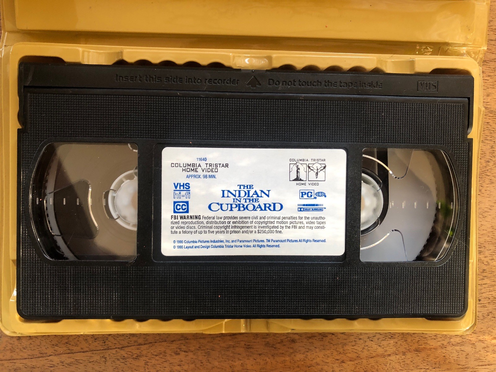 The Indian In The Cupboard On Vhs Columbia Tristar Family Collection ...