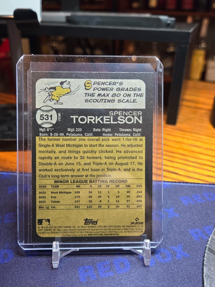 2022 Topps Heritage #531 - Spencer Torkelson Image Variation - Detroit ...